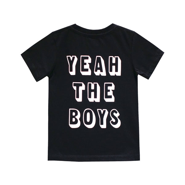 YEAH THE BOYS SMALL PRINT TEE – LITTLE THRILLS