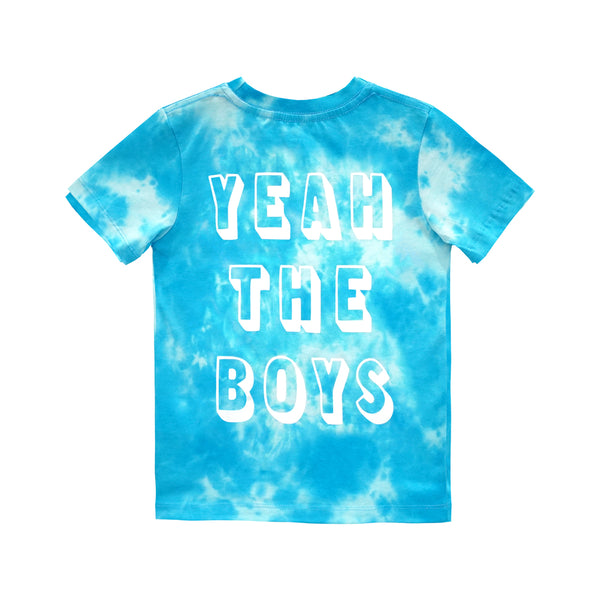 YEAH THE BOYS TEE TIEDYE BLUE | LITTLE THRILLS