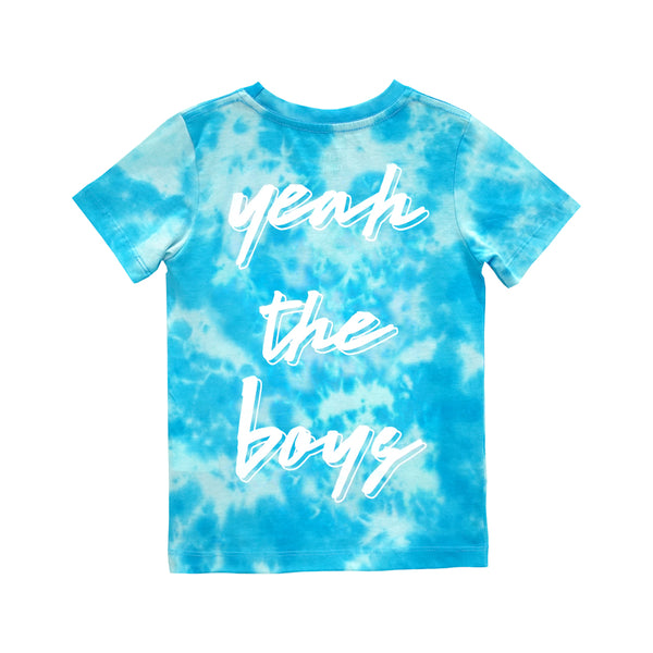 YEAH THE BOYS V2 TEE TIEDYE BLUE | LITTLE THRILLS